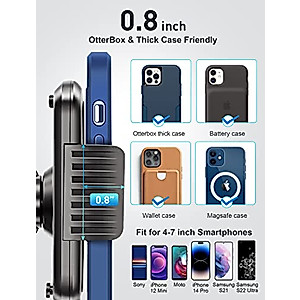 TOPGO [Upgraded] Cup Holder Phone Holder for Car, Car Cup Holder Phone Mount Universal Adjustable Gooseneck Cup Holder Cradle Car Mount for Cell Phone iPhone,Samsung,LG (Black)