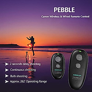 AODELAN Wireless Shutter Release for Canon T7, T7i,EOS RP, T6, 5D Mark IV, T3i, SL1, T3, 1300D,6D, T5,T2i, Replace Canon RS-60E3 and RS-80N3 Remote Switch