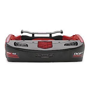 Delta Children Sport Race Car Twin Bed, Red