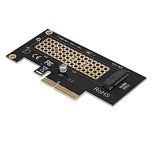 PCIe NVMe Adapter, M.2 NVMe (M Key) SSD to PCI-Express 3.0 GEN3 X4, Support M.2 NVMe 2230 2242 2260 2280 SSD, High Speed 40Gbps
