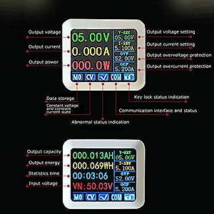 DC Power Supply Variable, 0-50V 0-5A Adjustable Switching Regulated Power Supply with 4 Digits LCD Display, Bench Power Supply with Multi Protections, Remote Control