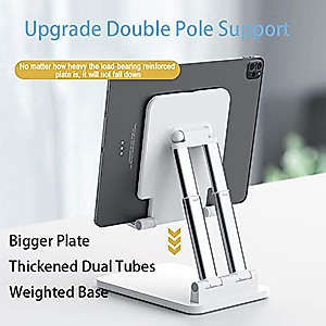 Portable Monitor Stand-Tablet Stand,Foldable &Adjustable,Super Sturdy,Tablet Holder Stand for Desk Compatible with iPad Pro/Tablets/Portable Monitor 7"-15.6", Stand Holder for Surface Pro(Black)