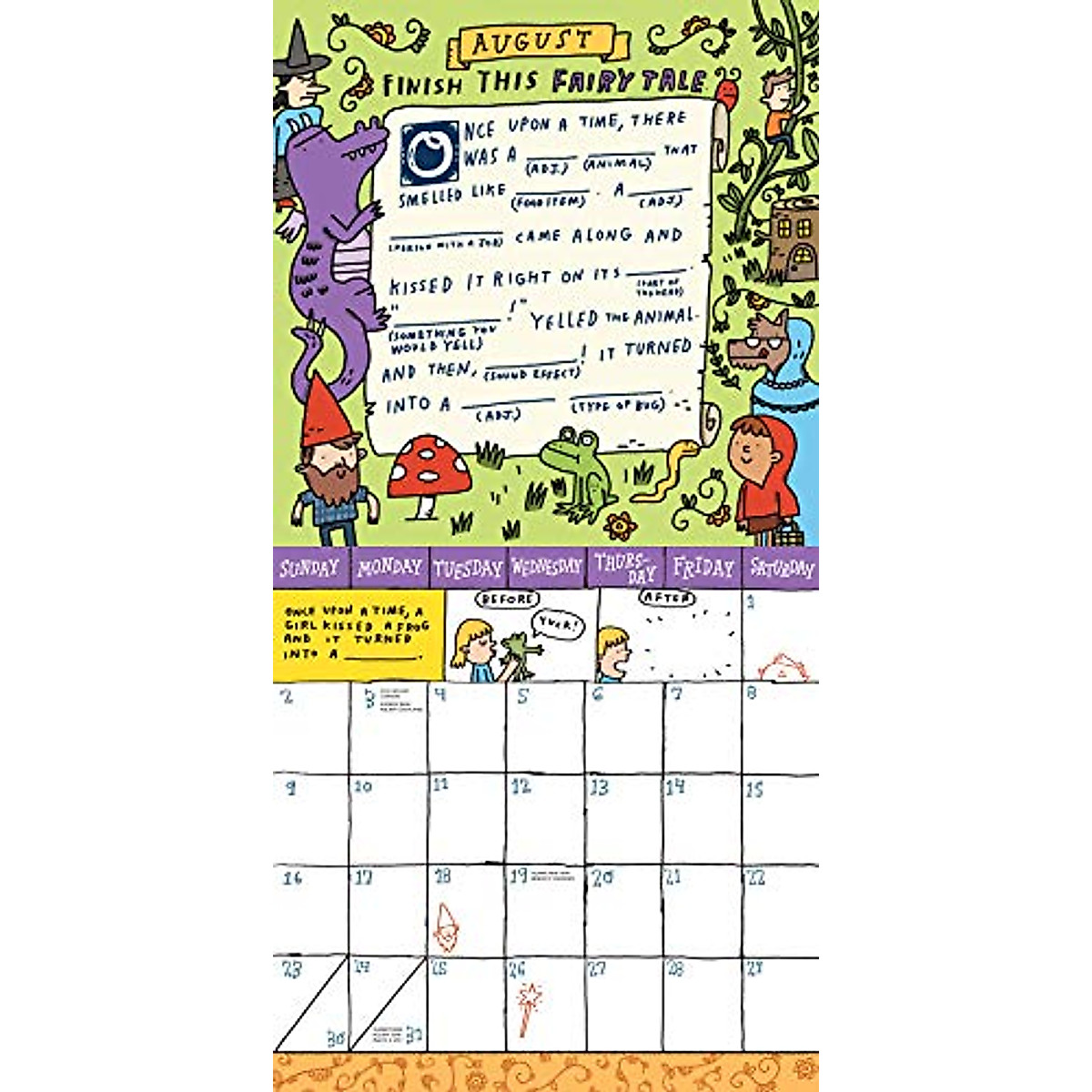 Kid's Awesome Activity Wall Calendar 2020