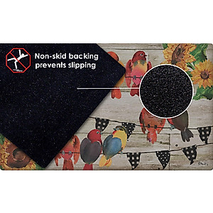 Toland Home Garden 800486 Farmhouse Birds Fall Door Mat 18x30 Inch Summer Outdoor Doormat for Entryway Indoor Entrance