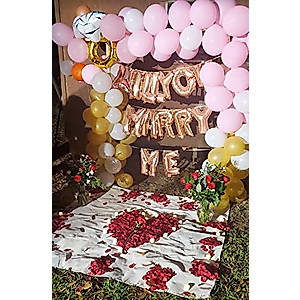 LaVenty Will you marry me Balloons Marry Me Balloons Marriage Proposal Ideas Wedding Proposal Decorations Decor Rose Gold Will you marry me Balloons