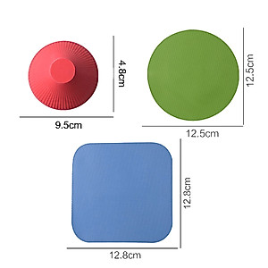 porfeet 3Pcs Jar Opener Gripper Pads, Multi-Purpose Round Gripper Pad Bottle Caps Kitchen Jar Opener, Bottle Lid Openers for Seniors Kids Women (2 set)