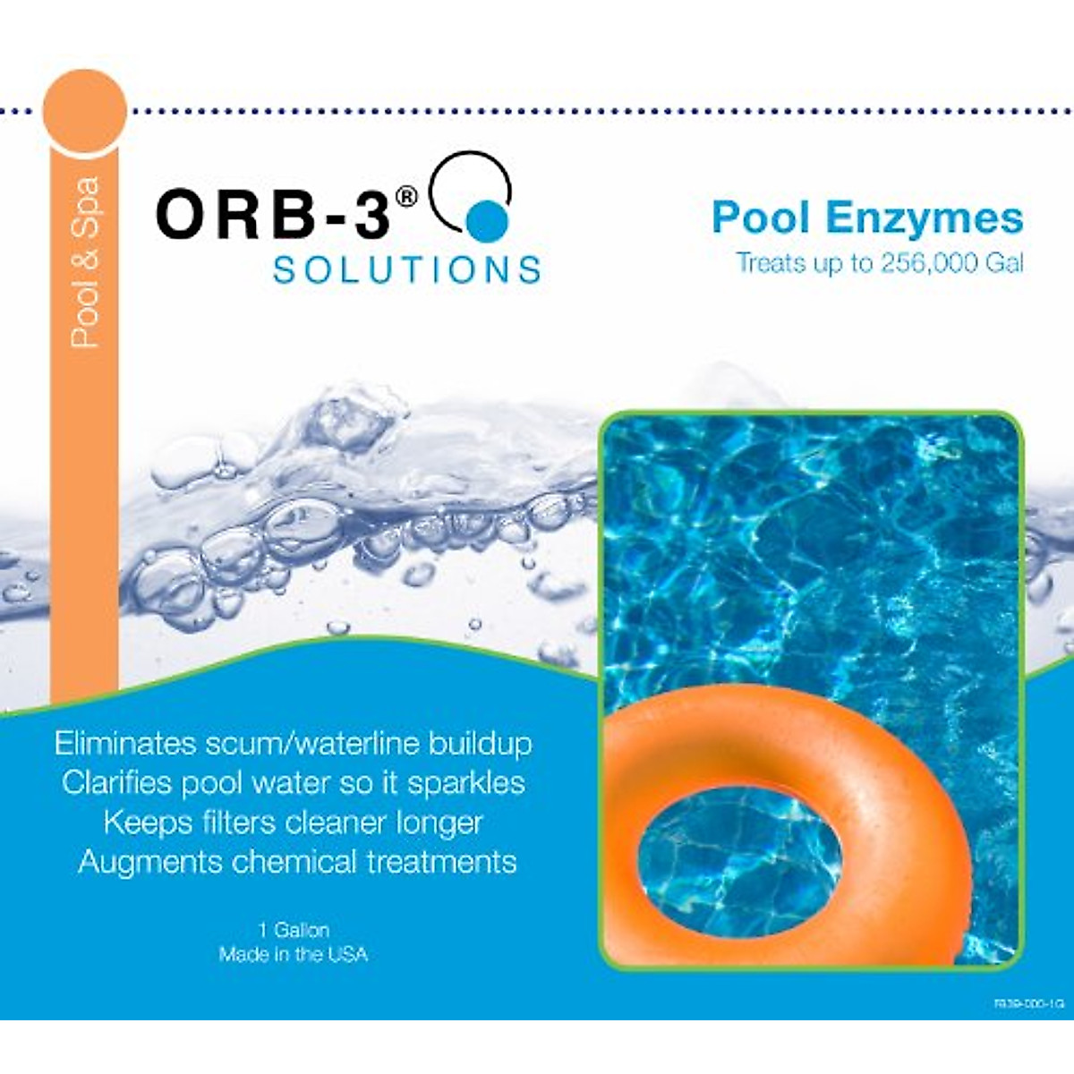 Orb-3 F839-000-1G Pool Enzymes Jug, 1-Gallon