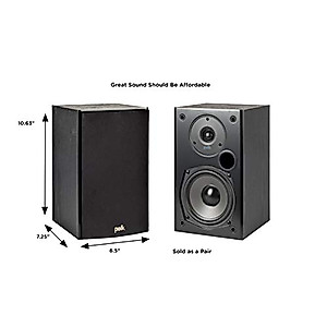 Polk Audio 5.1 Channel Home Theater System with Powered Subwoofer |Two (2) T15 Bookshelf, One (1) T30 Center Channel, Two (2) T50 Tower Speakers, PSW10 Sub | Alexa + HEOS