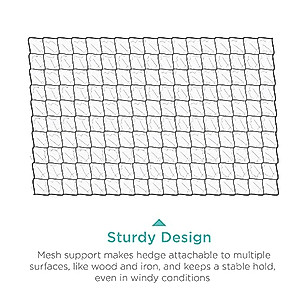 Best Choice Products Outdoor Garden 94x39-inch Artificial Faux Ivy Hedge Leaf and Vine Privacy Fence Wall Screen - Green