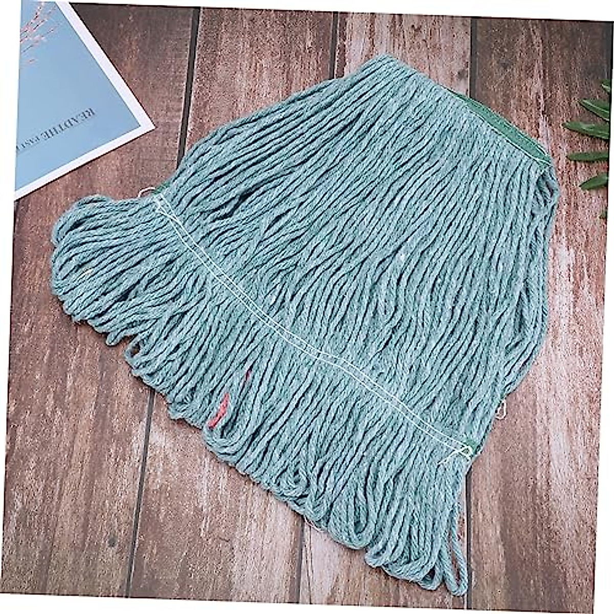 DOITOOL 1pc Cleaning Mop for Floor Miniature Trash Can Commercial Mop Wet Mop Commercial Mop Handle Reusable Mop Head Green Practical Mop Cloth Mop Accessories Mop Cloth Replacement Refill