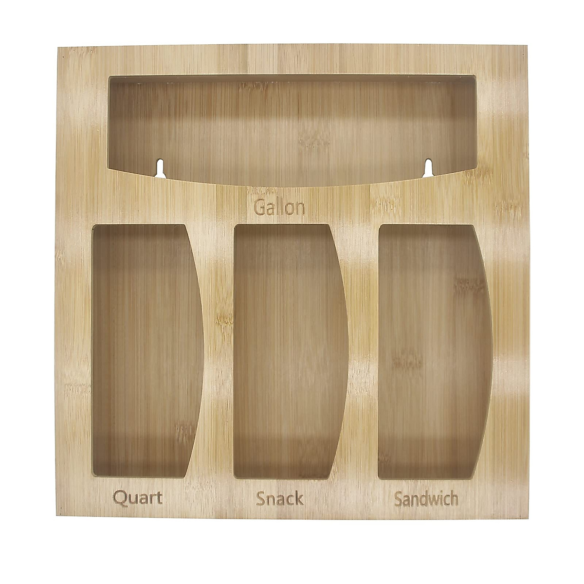 Ziplock Bag Storage Organizer for Kitchen Drawer or Wall Mount，Food Storage Bag Organizer Box Compatible With Gallon,Quart,Sandwich and Snack