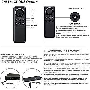 Replacement for Amazon Fire TV Stick Remote Control,Compatible with All Amazon Fire TV Box Remote Control, No Mic Voice Function