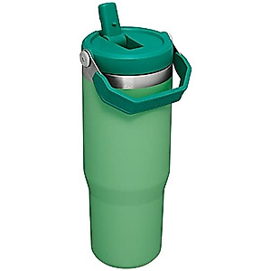 Stanley IceFlow Stainless Steel Tumbler - Vacuum Insulated Water Bottle for Home, Office or Car Reusable Cup with Straw Leak Resistant Flip Cold for 12 Hours or Iced for 2 Days, Jade, 30oz