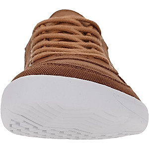 WHITIN Wide Toe Box Shoes for Men Canvas Minimalist Barefoot Sneakers Zero Drop Sole Minimus Size 11 11W Width Walking Gym Training Brown White 45