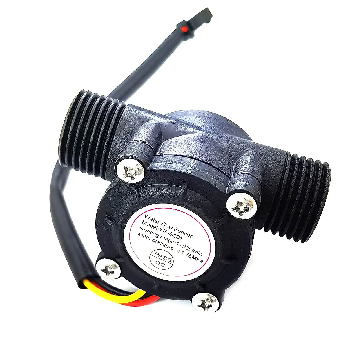 Kiro&Seeu 1/2" Water Flow Hall Sensor Control Switch Fluid Flow Meter Flowmeter Counter 1-30L/min