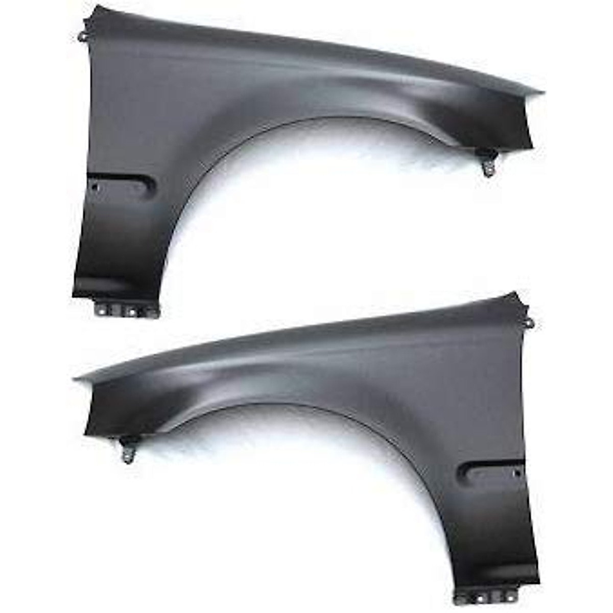 Evan Fischer Fender Set Compatible with 1999-2000 Honda Civic, Primed Steel With Molding Holes HO1241151 HO1240151