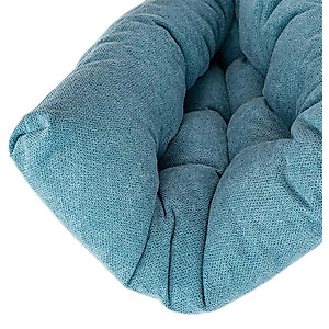 JAMPAYANG Chair Cushion, 4 Pack Chair Cushions for Dining Chairs, Chair Pads and Mat with Ties for Indoor Kitchen Seat and Desk (4 Count - 17 x 16 in, Teal)