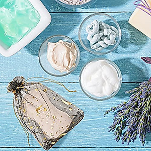 FUSHENMU 100pcs 4x6 Inch Black Organza Jewelry Gift Bag,Moon Star Drawstring Candy Bag Pouch for Wedding Baby Shower Party Gift Wrapping Supply