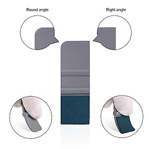 FOSHIO Vehicle Vinyl Wrap Window Tint Tools Kit with Small Felt Squeegees, Edge Trimmer Wrap Stick Squeegee, Vinyl Knife Cutters, Spare Blades for Car Roof Hood Head Tail Wrap Vinyl Film Installation