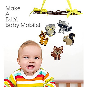 Darware My Forest Friends Christmas Ornament Set (6-Piece Set); Plush Holiday Animal Tree Decoration Set with Baby Woodland Creatures