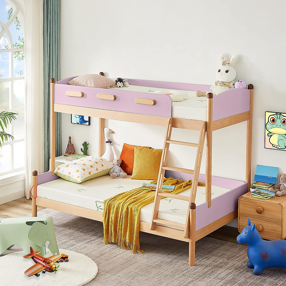 Hbaid Queen Mattress, 6 Inch Memory Foam Mattress in a Box with Breathable Bamboo Cover, Medium Firm Gel Mattress for Bunk Bed, Trundle Bed, CertiPUR-US Certified