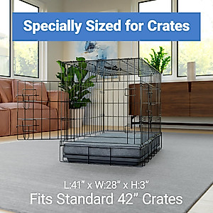 OhGeni Orthopedic Dog Beds for Large Dogs,Dog Bed with Plush Egg Foam Support and Non-Slip Bottom, Waterproof and Machine Washable Removable Pet Bed Cover