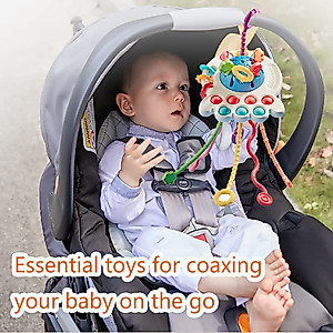 NeslGenc Baby Toys 6 to 12 Months,Montessori Toys for 1 Year Old Boy Girl Baby Sensory Toys for Babies 12-18 Months Pull String Toys for Christmas and Birthday Gifts Infant,Toddlers