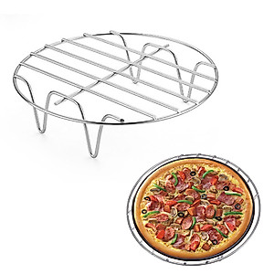 Round Rack for Cooking, Multi-Purpose Accessories Cooking Rack | Multi-Purpose Cooling Rack Stand Grill Fir for Steamer, Fryer, Stockpot