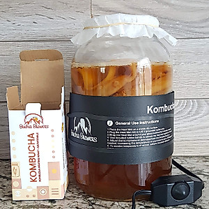 Adjustable Kombucha Heat Mat - Bucha Brewers Kombucha Heating Wrap, Kombucha Warmer, Fermenter Heater