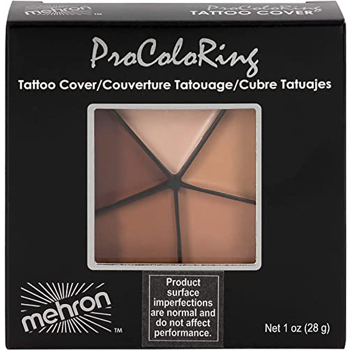 Mehron Makeup Tattoo Cover 5 Shades