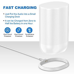 Soarking Charging base for Sonos Move Gen 2nd and 1st with 45W Adapter(White)