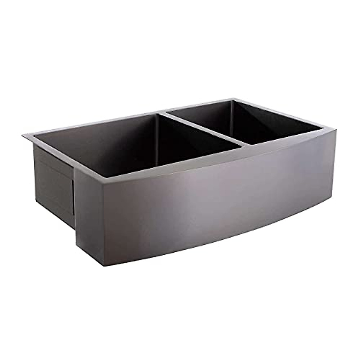 Vintage Tub & Bath Stainless Steel 33 Inch Double Bowl Apron Front Farmhouse Kitchen Sink