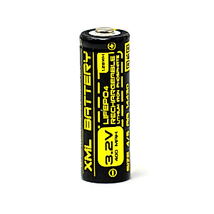 XML Battery 4/5 AA 14430 3.2v 400mAh LiFePO4 Lithium Rechargeable Battery Pack Replacement for Outdoor Solar Lights IFR 14430P (1 Pack)