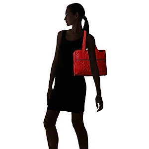 Yazzii Quilter’s Project Bag with 19 Pockets - Storage Craft Bag Organizer - Craft Organizers & Storage for Quilting, Sewing & More -Red