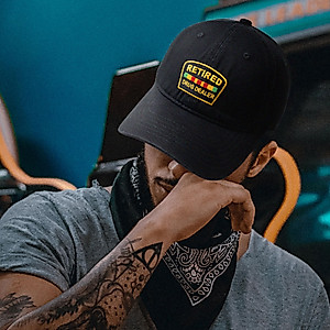 CHOK.LIDS Retired Drug Dealer Hat Dad Hat Cotton Baseball Cap Polo Style Low Profile PC101 (PC101 Charcoal)