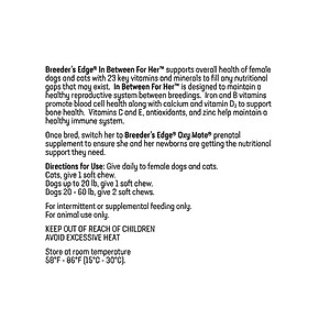 Revival Animal Health Breeder's Edge in Between for Her, Female Multivitamin for Cat/Small Dog- 360 ct