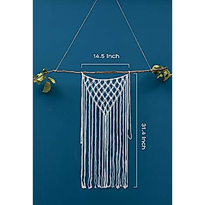 Hysunland Macrame Chair Decor for Wedding Party Chair Decorations Boho Home Décor, Set of 2