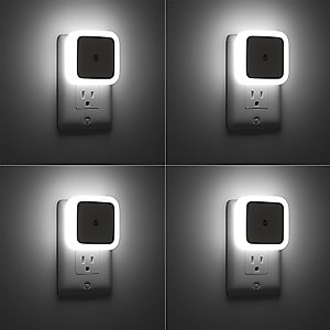 Sujeet Night Light, Night Lights Plug into Wall [4 Pack], Nightlight Led Night Light for Adults, Plug in Night Light for Adults Bedroom Cool White