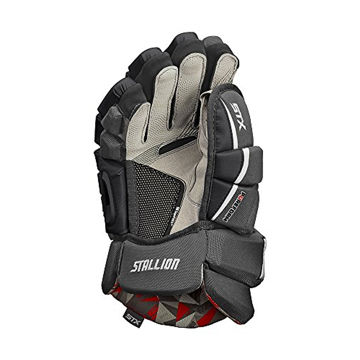 STX Ice Hockey Stallion HPR Junior Gloves, Black/Black, 12