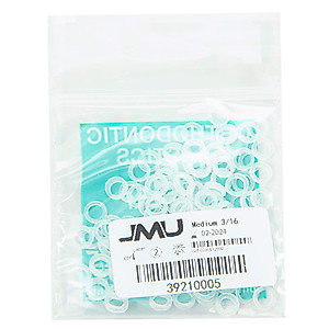 JMU Orthodontic Elastics 3/16 Medium, 500 pack Intraoral Rubber Bands Latex Free Dental Rubber Bands Made in USA
