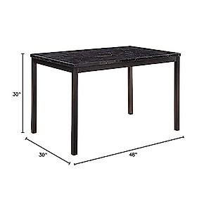 Homelegance Tempe 48" x 30" Dining Table, Black