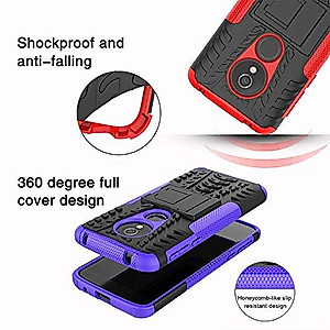 ISADENSER Phone Case for Redmi Note 9, Redmi Note 9 Cover Redmi Note 9 Slim Case Heavy Duty with Kickstand Dual Layer Drop Protection Shockproof Hard Phone Case for Redmi Note 9 Hyun Orange