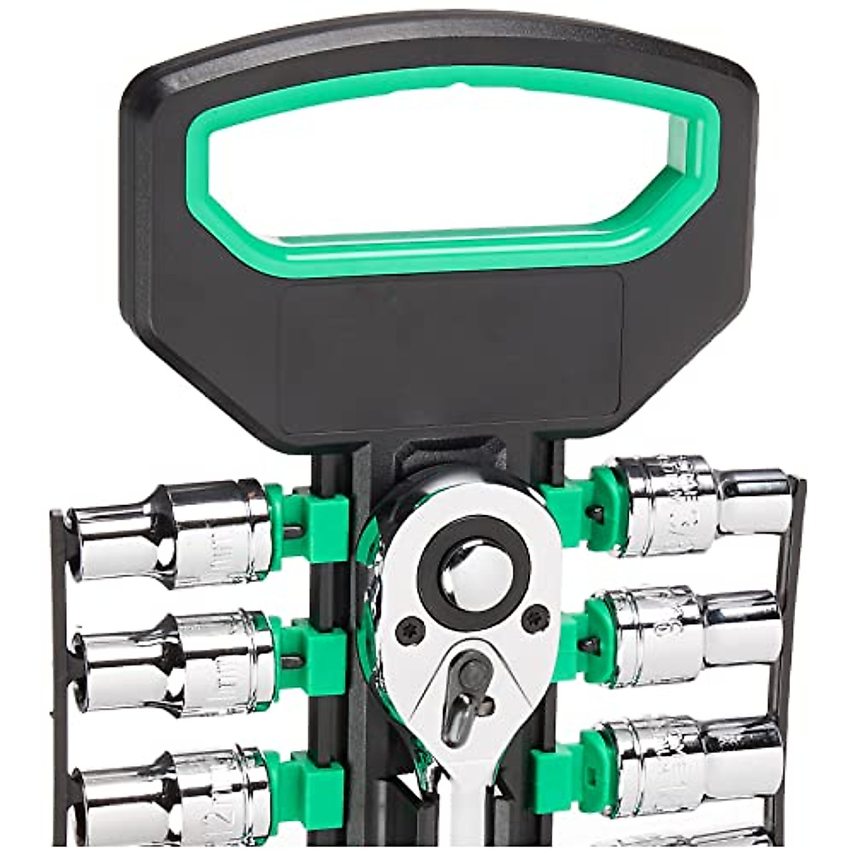 Amazon Brand - Denali 1/2-Inch, Drive Socket Set with Holder, 20-Piece