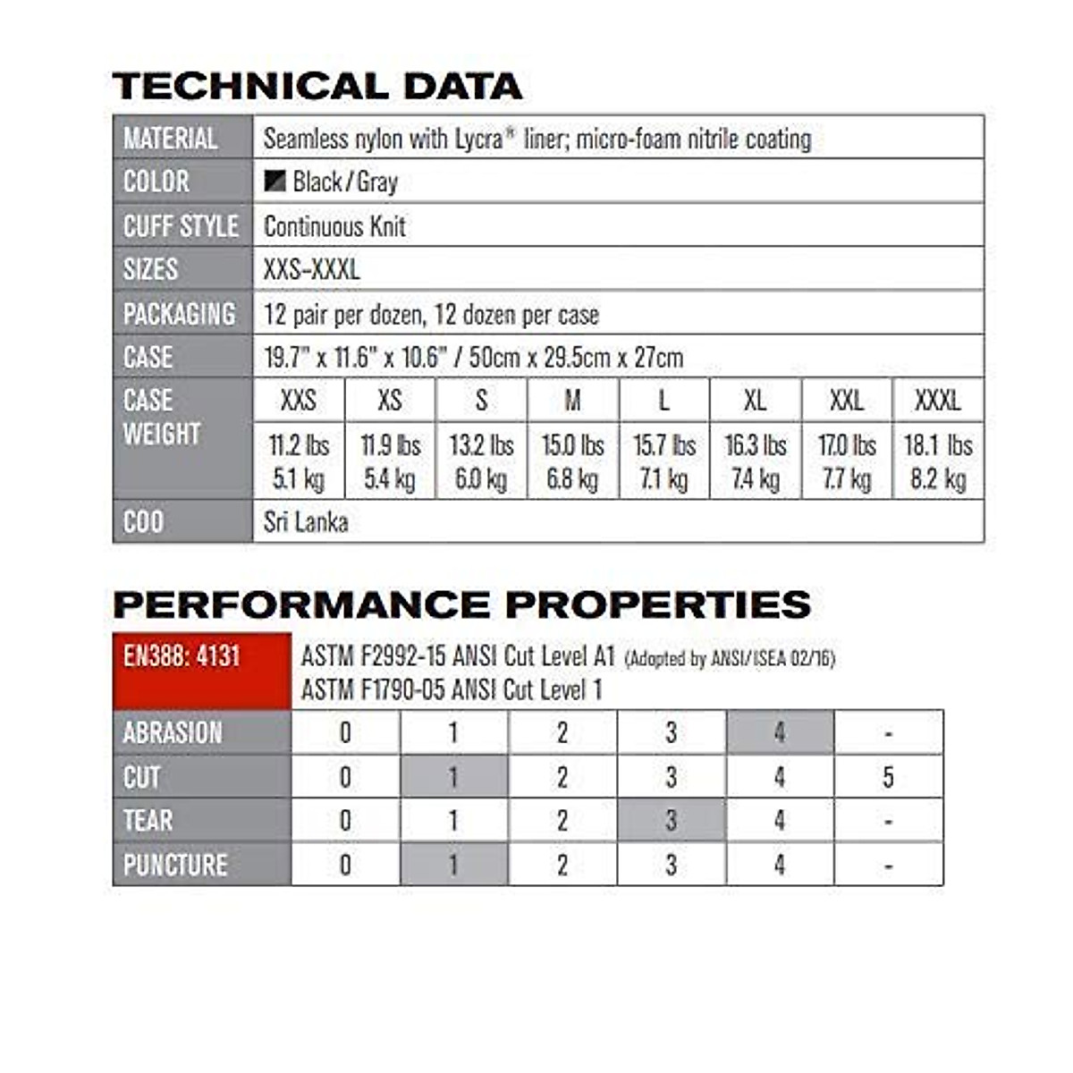 ATG 34-874/S MaxiFlex Ultimate - Nylon, Micro-Foam Nitrile Grip Gloves - Black/Gray - Small - 12 Pair Per Pack