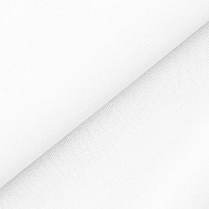 Hiasan White Round Tablecloth 60 Inch - Waterproof Stain Resistant Spillproof Polyester Fabric Table Cloth for Dining Room Kitchen Parties