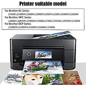 ICOMJET 4Pack Compatible Toner Cartridge Replacement for Brother TN660 TN630 use for Brother DCP-L2540DW HL-L2340DW HL-L2300D HL-L2380DW HL-2320D MFC-L2700DW MFC-L2680W MFC-L2740DW (Black)