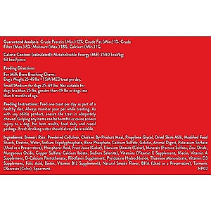 Milk-Bone Fresh Breath Brushing Chews, 25 Small/Medium Daily Dental Dog Treats