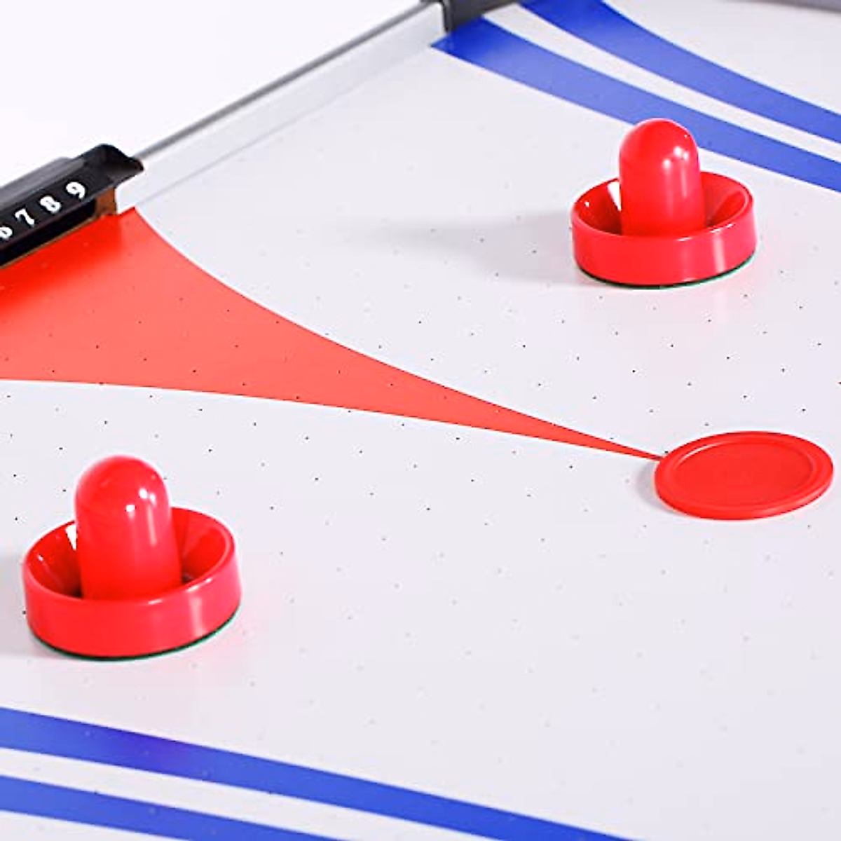 Eros 5.5-Foot Folding Air Hockey Table (Jet Black), Perfectly Sized, Lightweight, Durable, Beginner/Intermediate Friendly, and Available in Two Vibrant Colors!