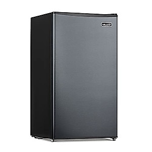 NewAir 3.3 Cu. Ft. Compact Mini Refrigerator with Freezer in Gray, Can Dispenser and Energy Star, Perfect for Dorm Rooms, Bedrooms, Home Offices, and RV Vans