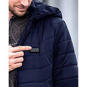 Beotyshow Heated Jackets for Men Heated Winter Coats Hoodie Outdoor Lightweight Tactical Jackets for Men and Women